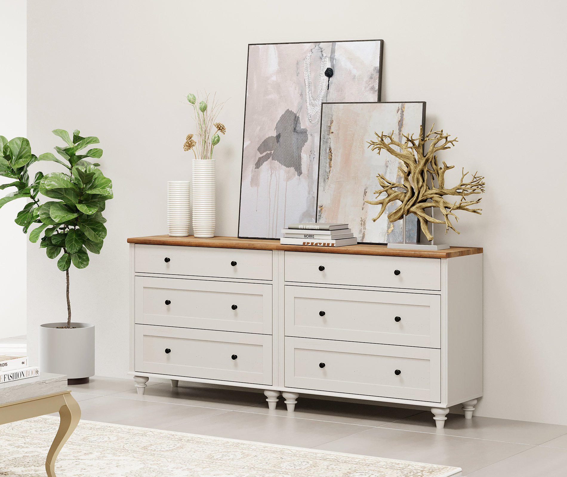 Darby Home Co Trosa 6 Drawer 68'' W Double Dresser | Wayfair