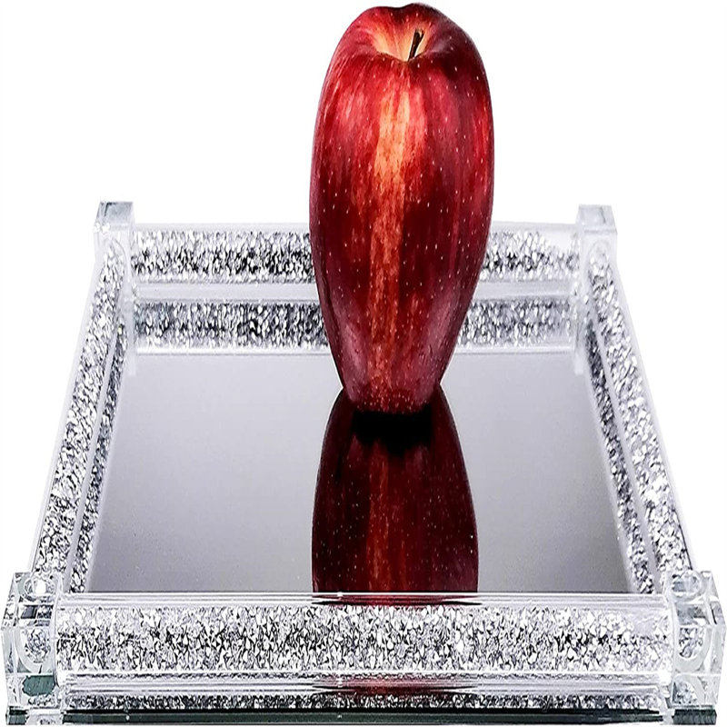 House of Hampton® Geftos Glass Tray | Wayfair