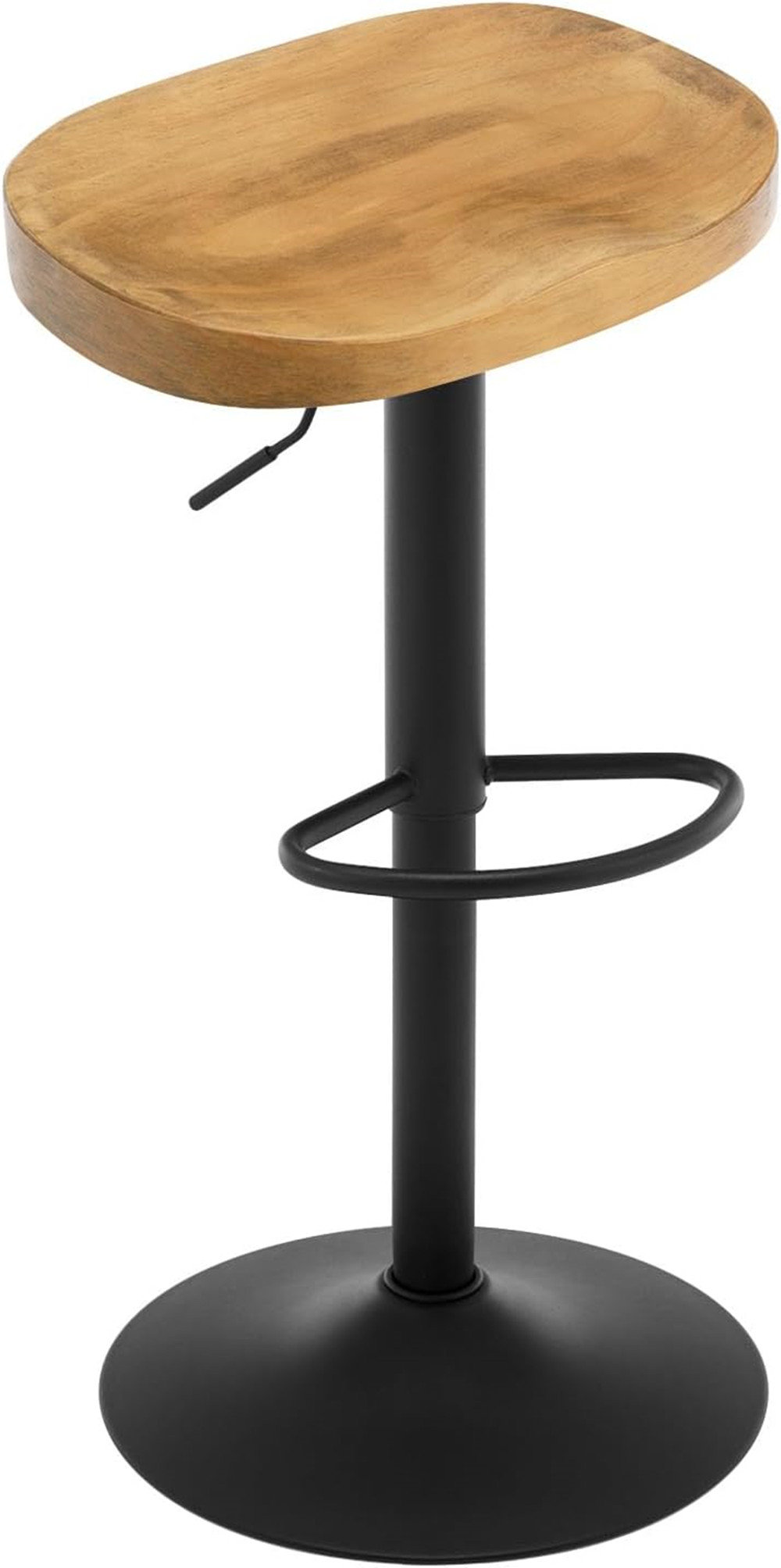 17 Stories Single bar stool, height -adjustable swivel stool, with ...