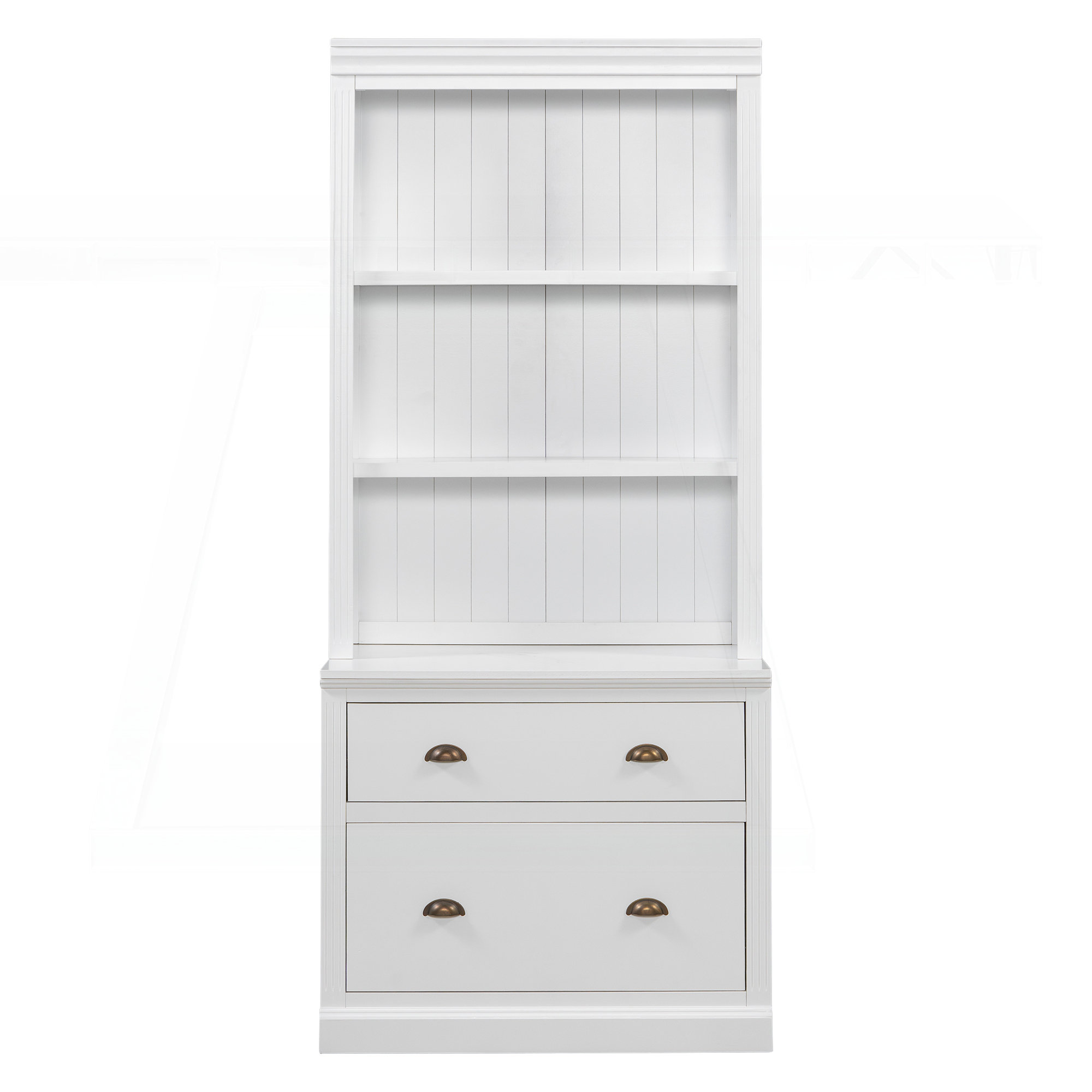 George Oliver Versatile Tall Bookshelf with LED Lighting and Multiple ...