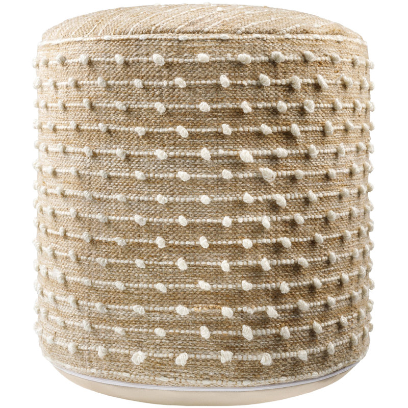 Langley Street® Hartlyn 18" Wide Round Pouf Ottoman | Wayfair