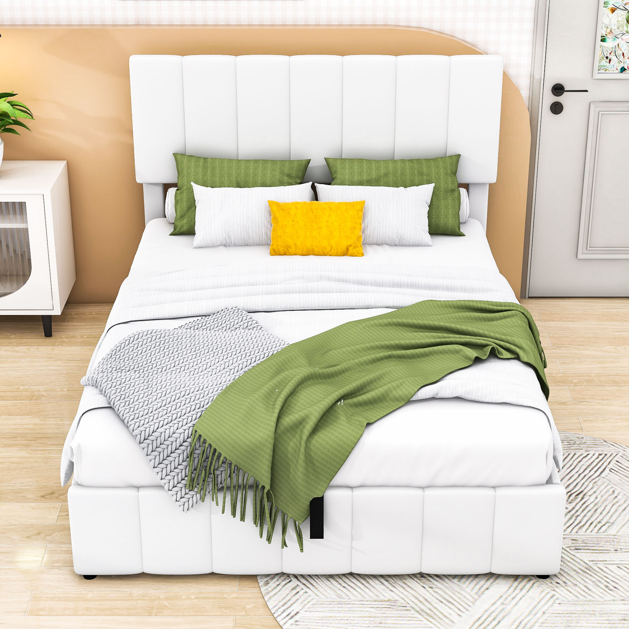 Latitude Run® Laurissa Hydraulic Storage Upholstered Platform Bed with ...