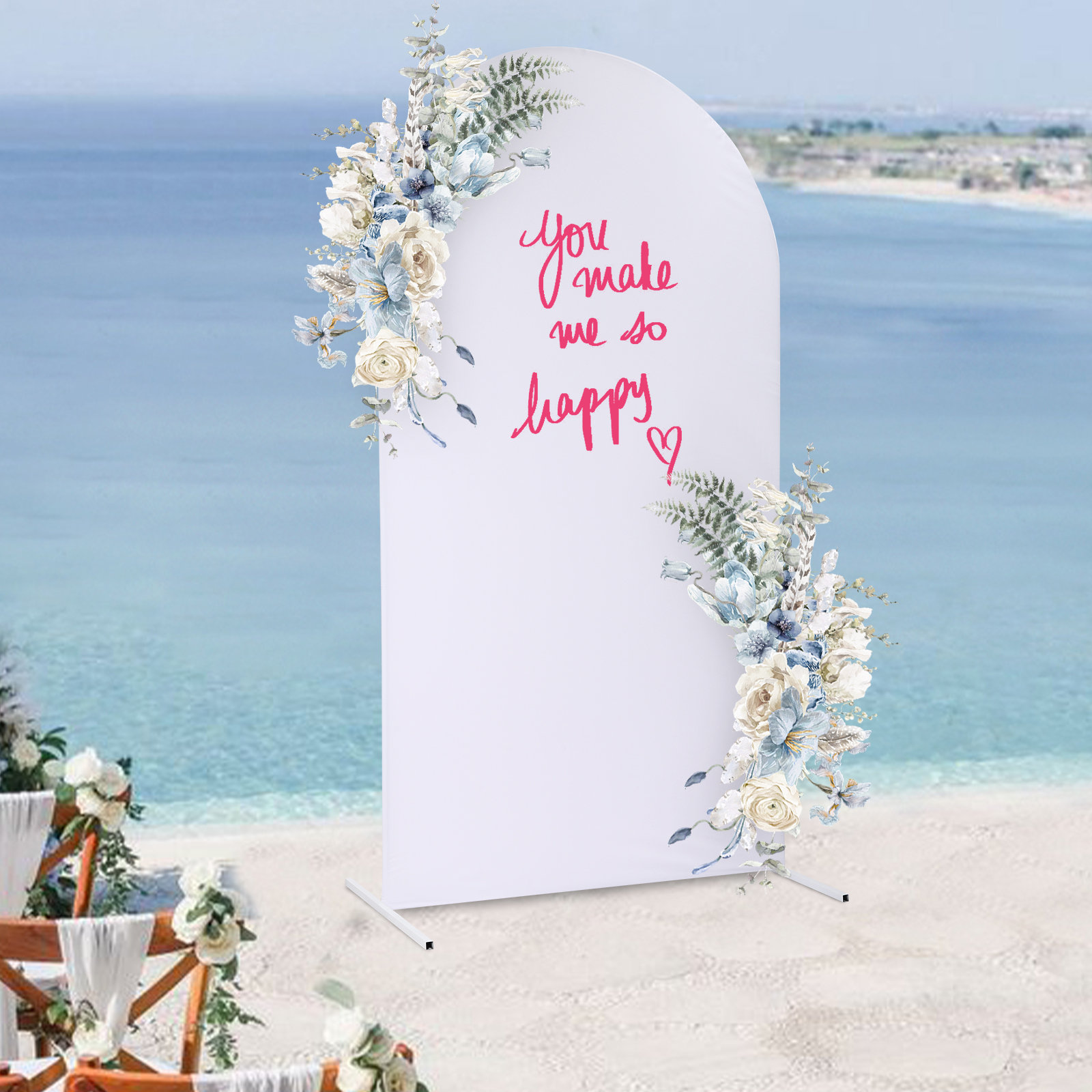 YXSUN Steel Wedding Arch Stand， Backdrops & Signs | Wayfair