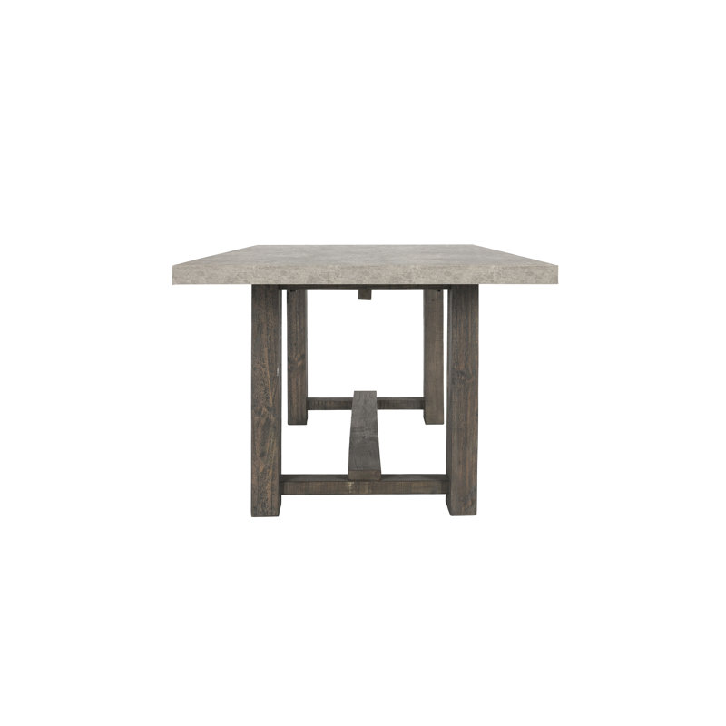 Millwood Pines Dunte Solid Wood Trestle Dining Table "& Reviews" | Wayfair