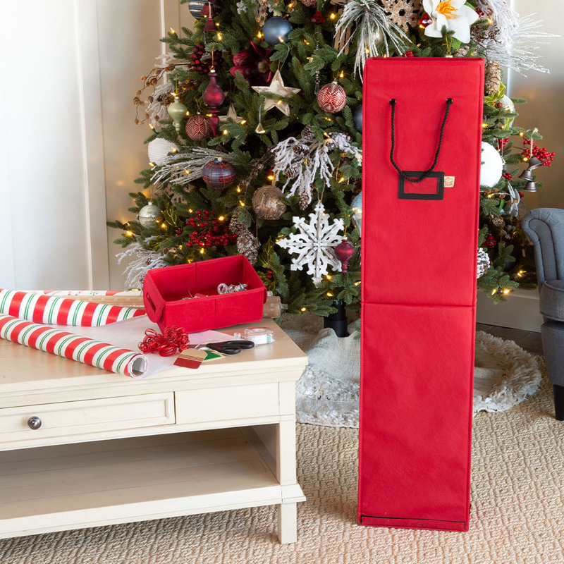 The Holiday Aisle® Vertical Wrapping Paper Storage Container & Reviews ...