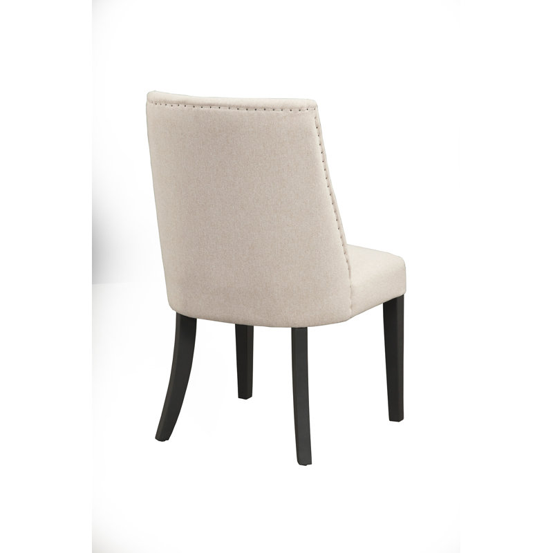 Mistana™ Upholstered Parson Chair in Cream & Reviews | Wayfair