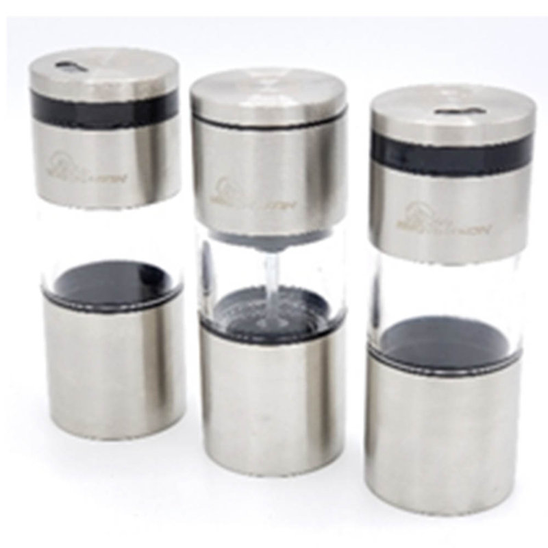 Bbq Dragon 3 Piece Stainless Steel Spice Shaker Set With Powerful ...