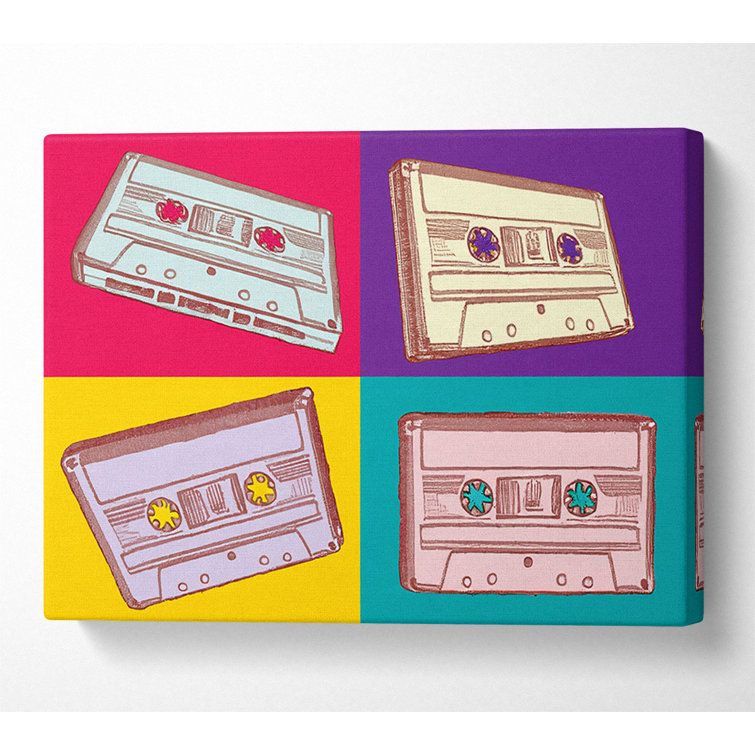 ClassicLiving Retro Cassette Tapes - Wrapped Canvas Art Prints ...