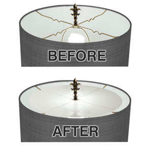 Home Concept Inc 15.5" Round Diffuser Translucent Frosted White ...