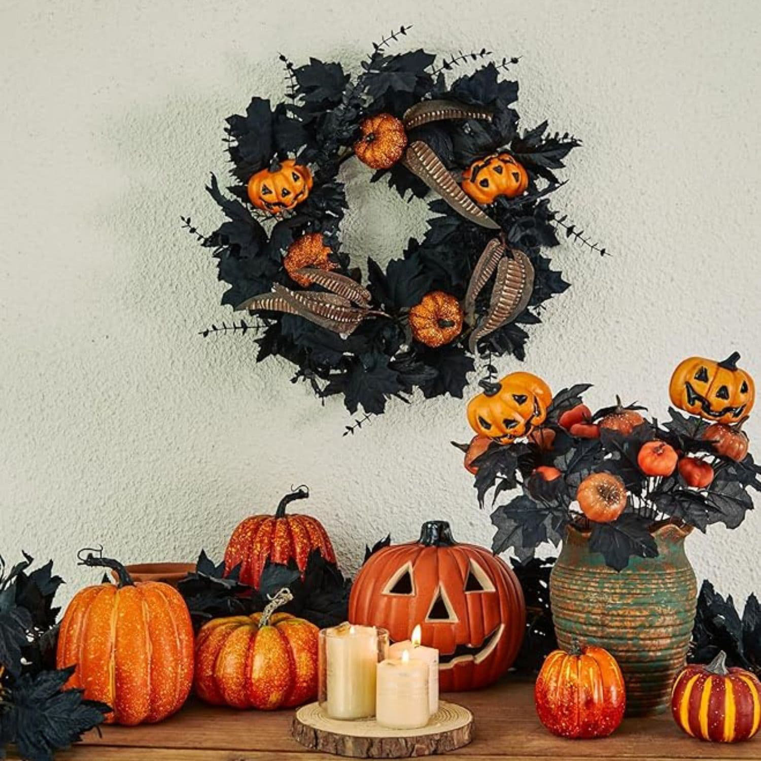 Bungalow Rose 18-inch Eucalyptus Halloween | Wayfair