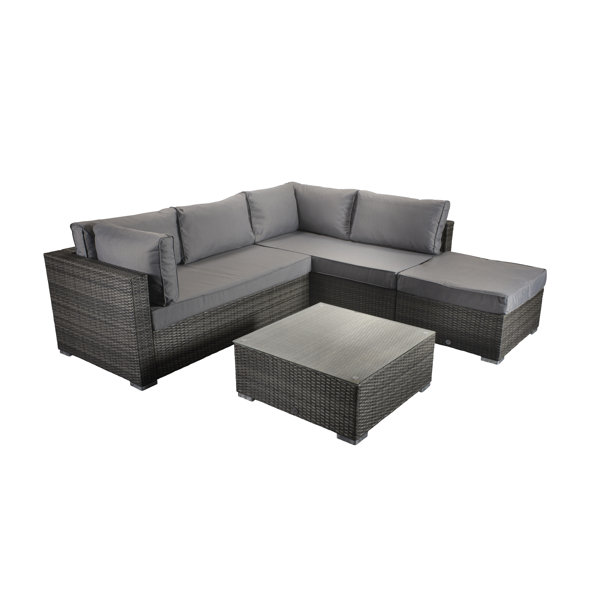 Hokku Designs Saffy 5 - Person Garden Lounge Set & Reviews | Wayfair.co.uk