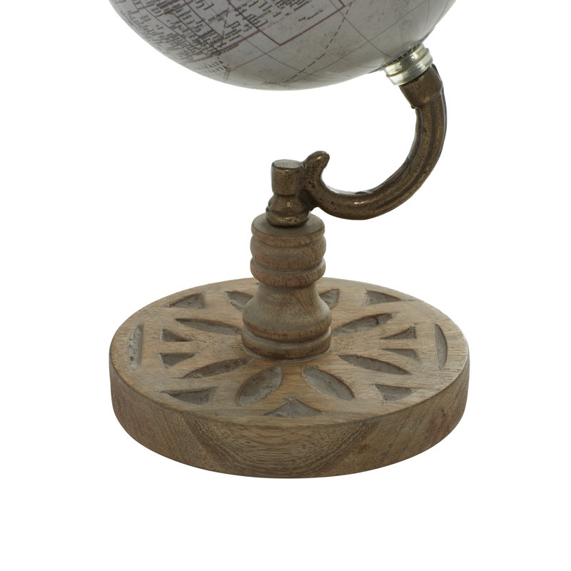 Ophelia & Co. Wood Educational/Geographic Earth Beige Globe & Reviews ...