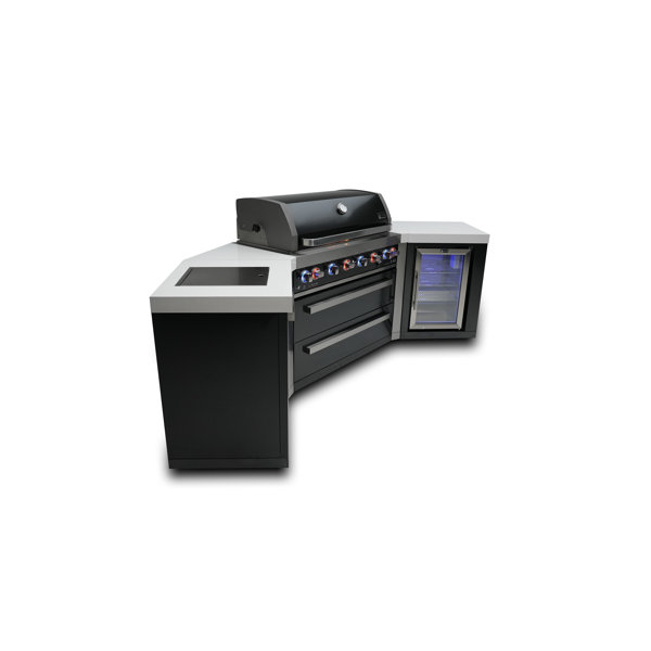 Mont Alpi Mai805-bss45fc 44-inch 6-burner 115000 Btu 45 Degree Black ...