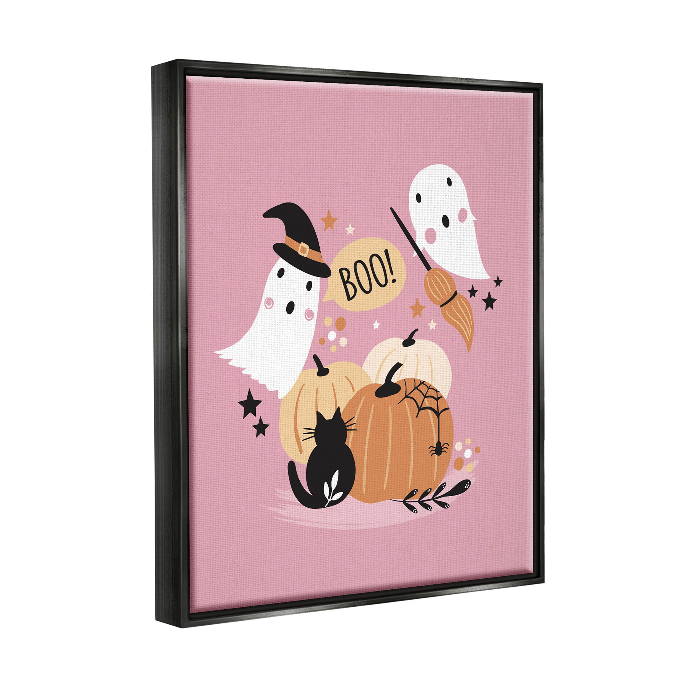 The Holiday Aisle® Pink Boo Halloween Ghosts - Print - Wayfair Canada