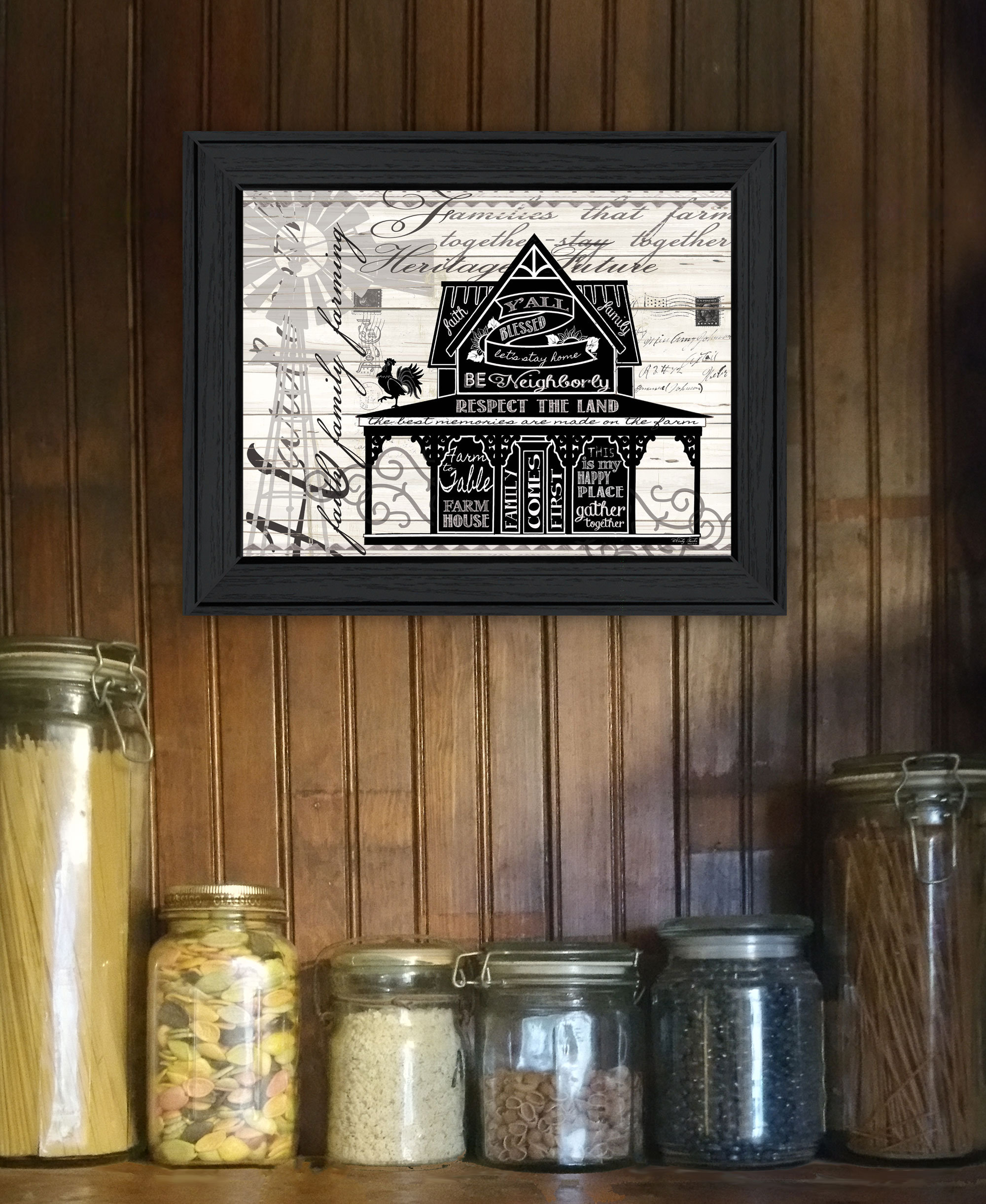 August Grove Y'ALL BLESSED FARMHOUSE by Cindy Jacobs - Picture Frame ...