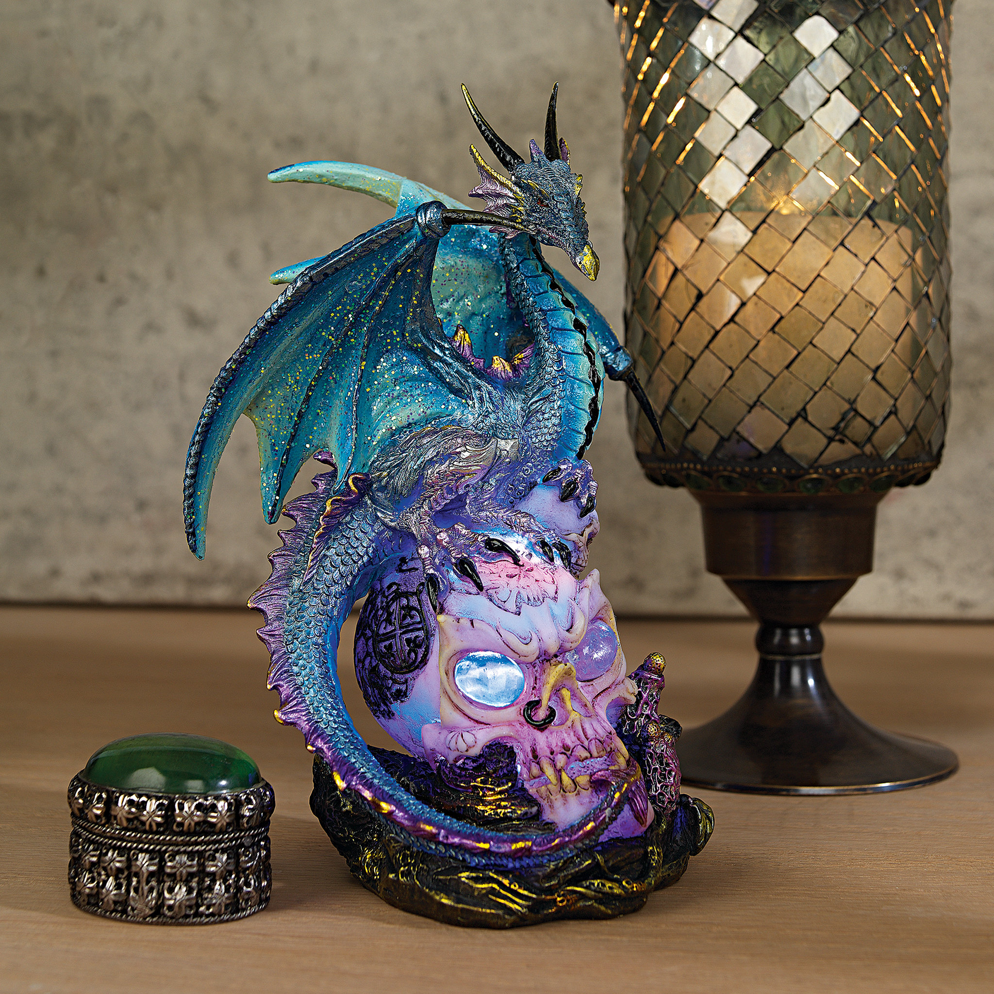 Design Toscano Dragon Assassin Illuminated Figurine & Reviews | Wayfair