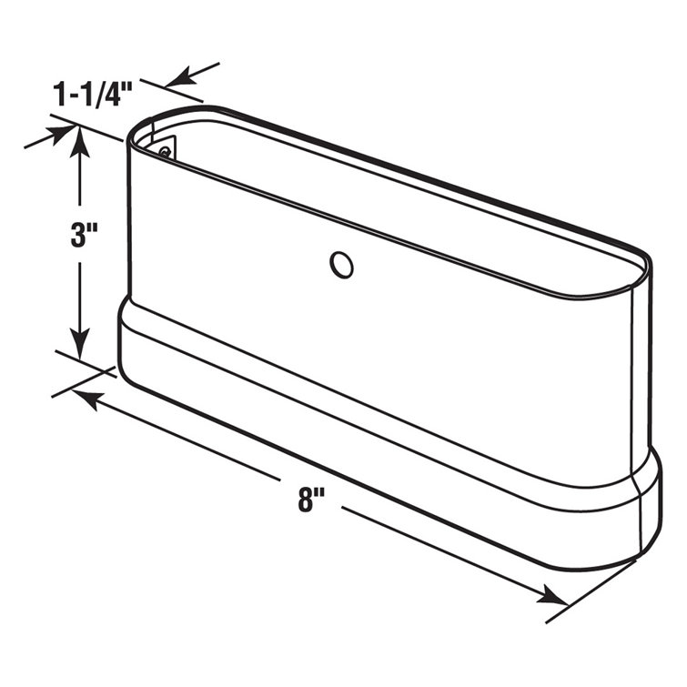 Prime-Line Pilaster Shoe Kit, Fits 8 Inch Wide Pilasters, Stainless ...