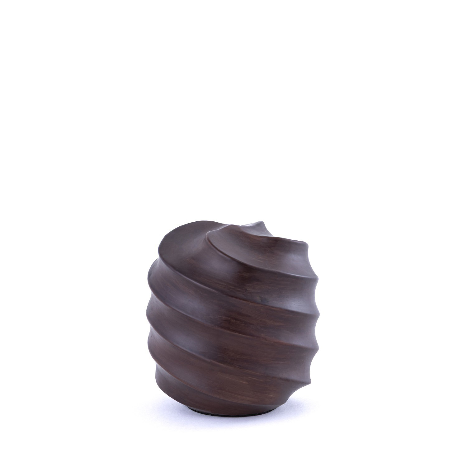 AllModern Paulding Twirl Décor Brown Aluminium Sm | Wayfair