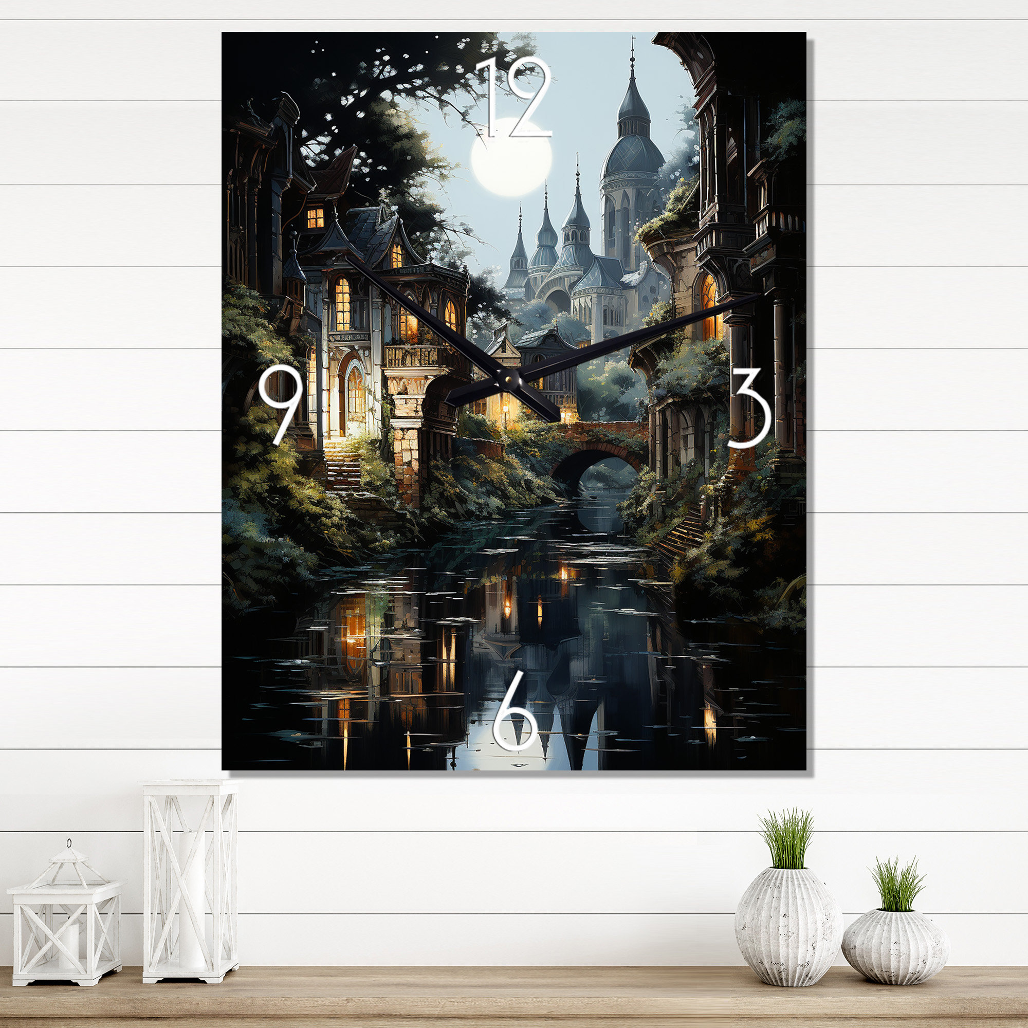 Design Art Grey Canal Surreal Waterways Magical - Cityscapes Wall ...