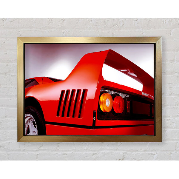 Bright Star Ferrari F40 Spoiler - Single Picture Frame Art Prints ...