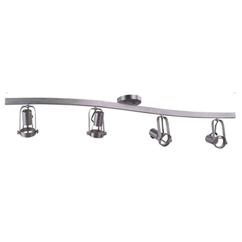 LITTLE TREE 36'' 4 -Light Fixed Track Lighting Track Kit with Dimmable ...