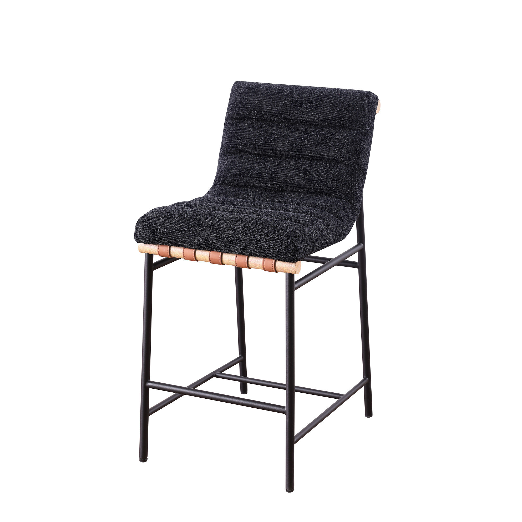 Latitude Run® Elegant Counter Height Chair With Boucle Upholstery And ...