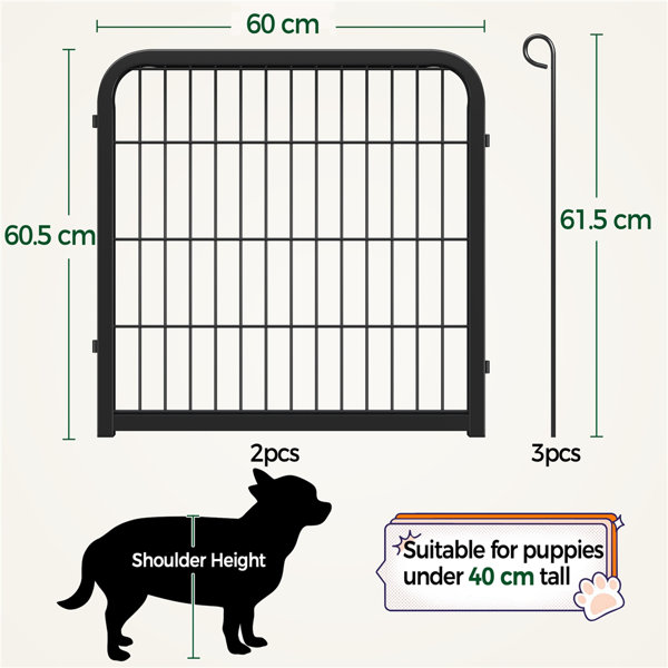 Yaheetech Pet Pen 2 Panels & Reviews | Wayfair.co.uk