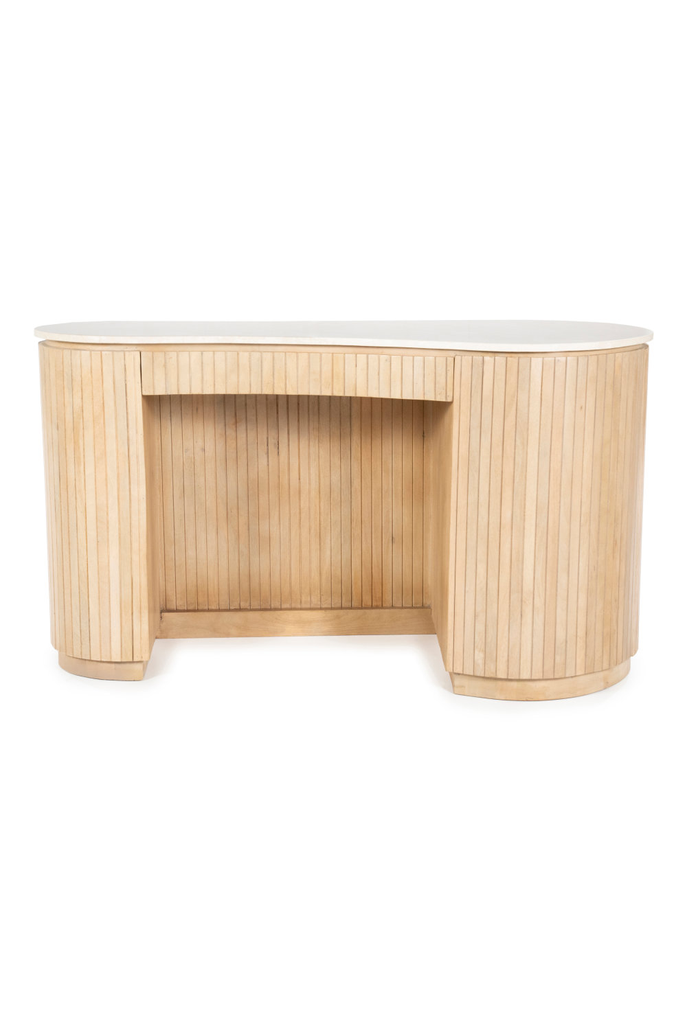 Eleonora Desk 51'' W Curved Computer Desk with and Cabinet | Wayfair
