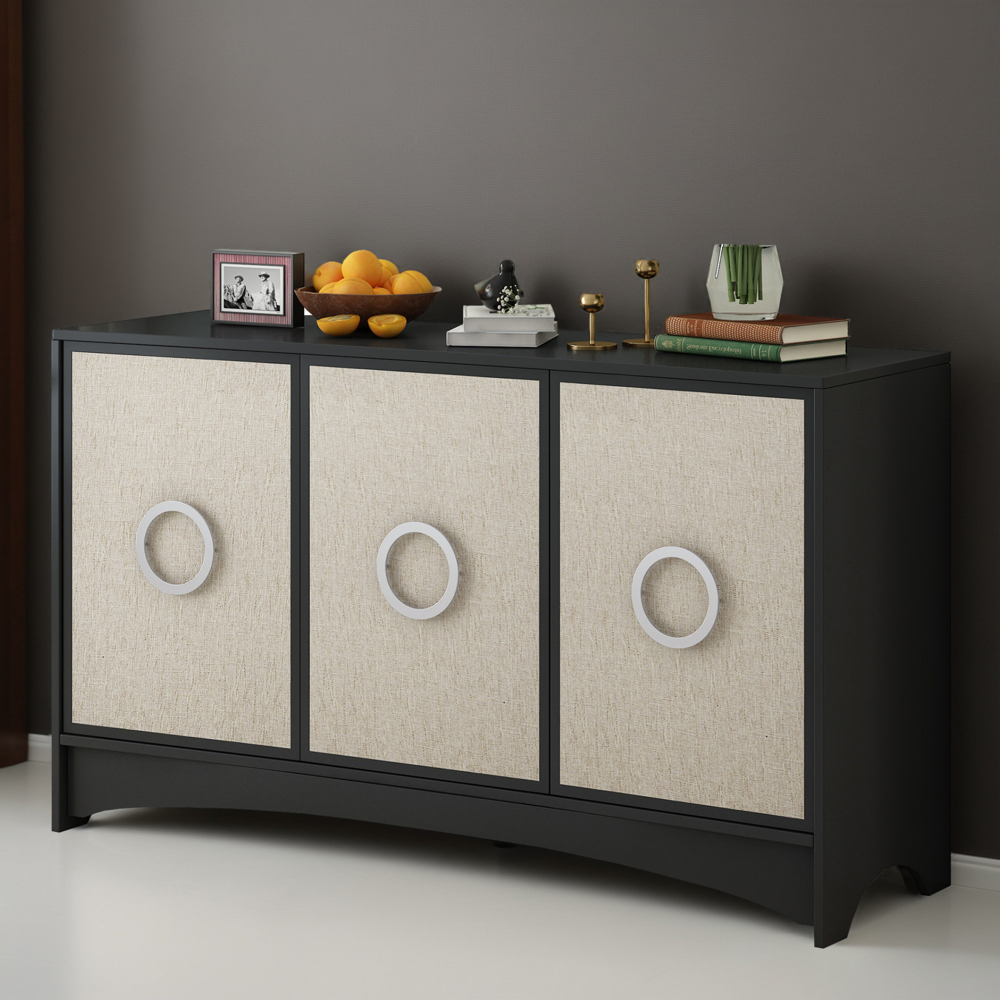 Latitude Run® 58" Kitchen Storage Sideboard Buffet Cabinet Console ...