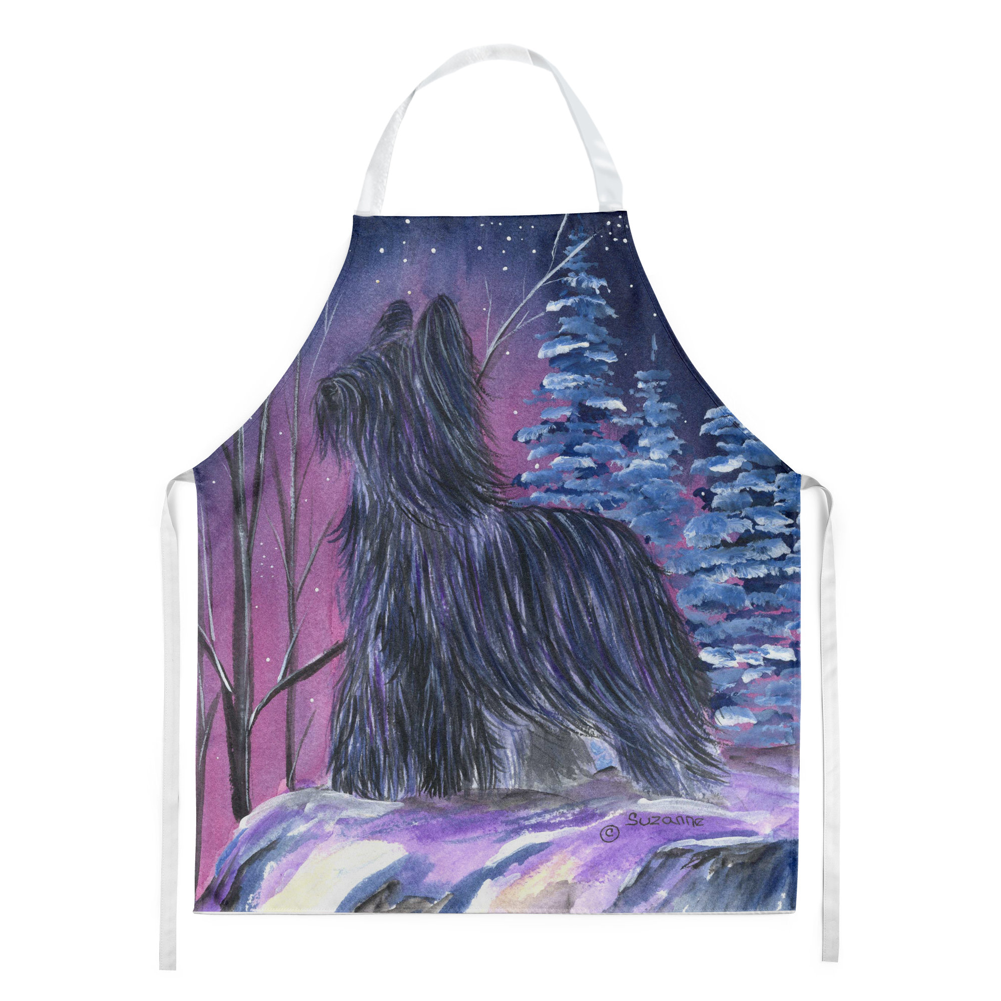 Winston Porter Starry Night Briard Apron | Wayfair
