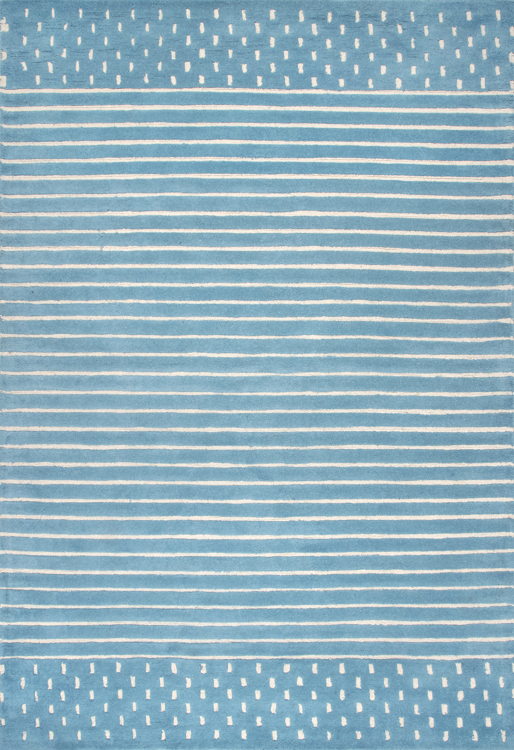 Hokku Designs Clarita Striped Wool Baby Blue Area Rug & Reviews | Wayfair