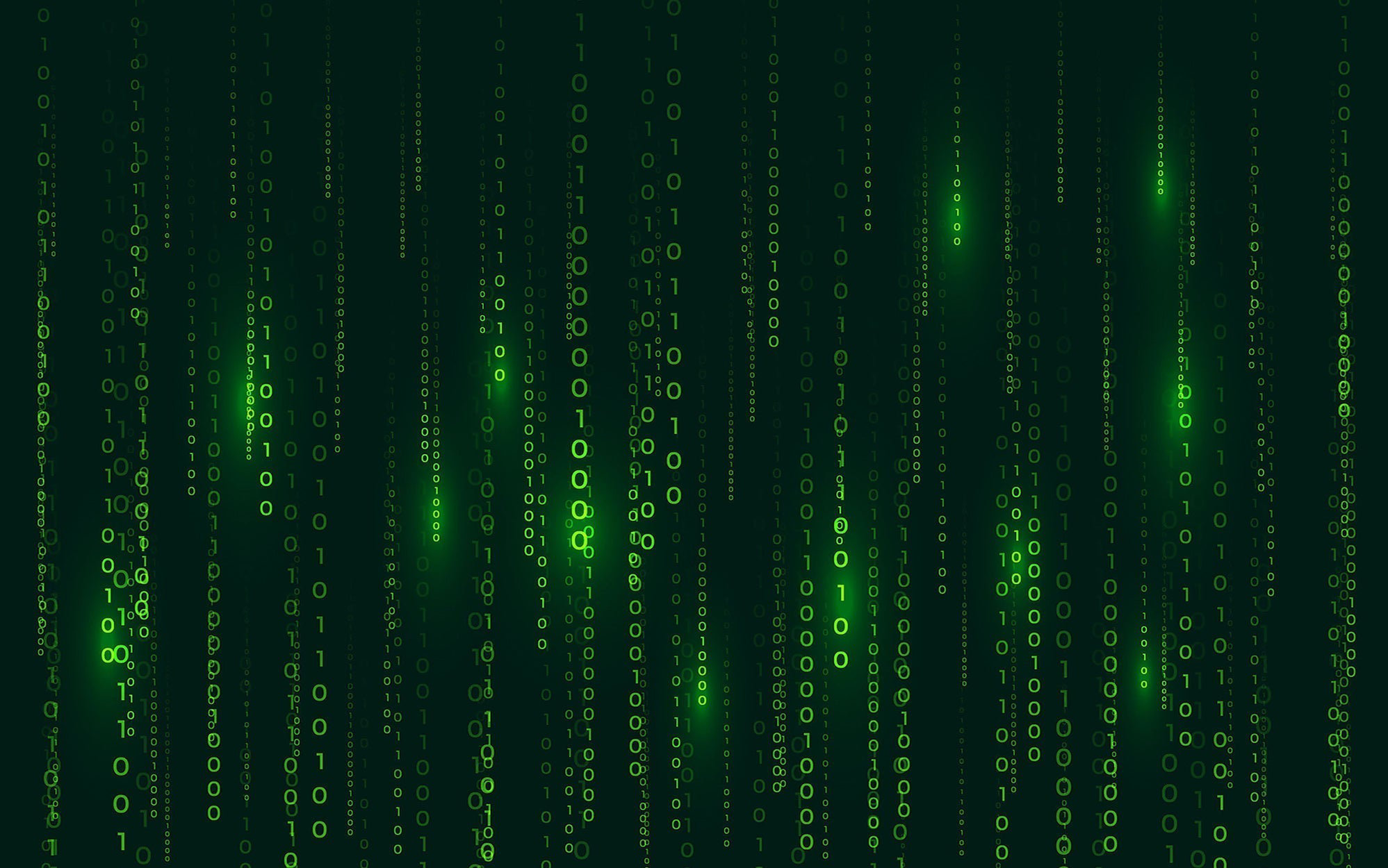 Red Barrel Studio® Premium Peel & Stick Wall Mural - Matrix Code | Wayfair