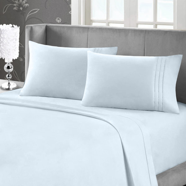 Winston Porter Casden Microfiber Solid Colour Sheet Set & Reviews ...