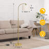 Mercer41 Led Floor Lamp, Fully Dimmable Standing Lamp With Rotating ...