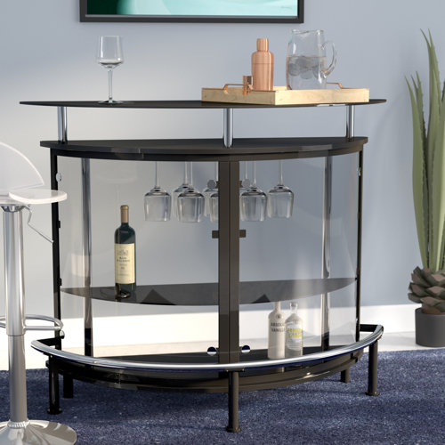 Curved Home Bars & Bar Sets You'll Love | Wayfair