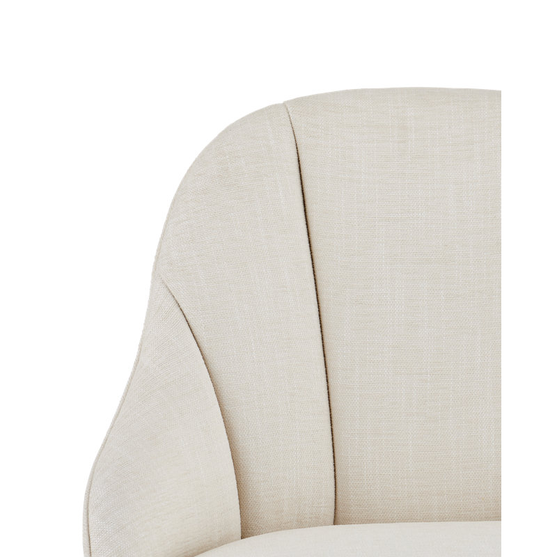 Currey & Company Inga Dining Chair, Adena Parchment | Wayfair