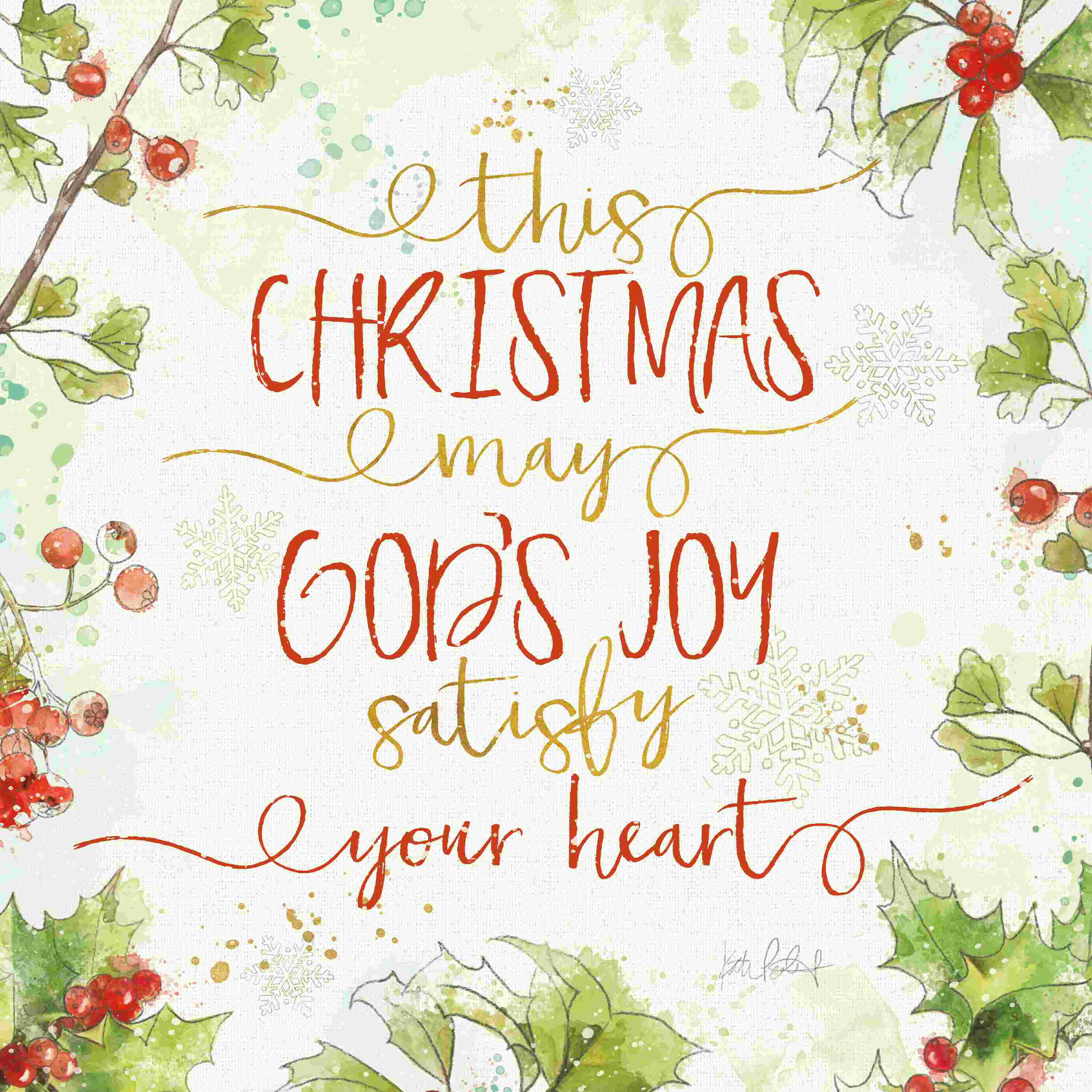 The Holiday Aisle® Christmas Sentiments III by Katie Pertiet - Wrapped ...