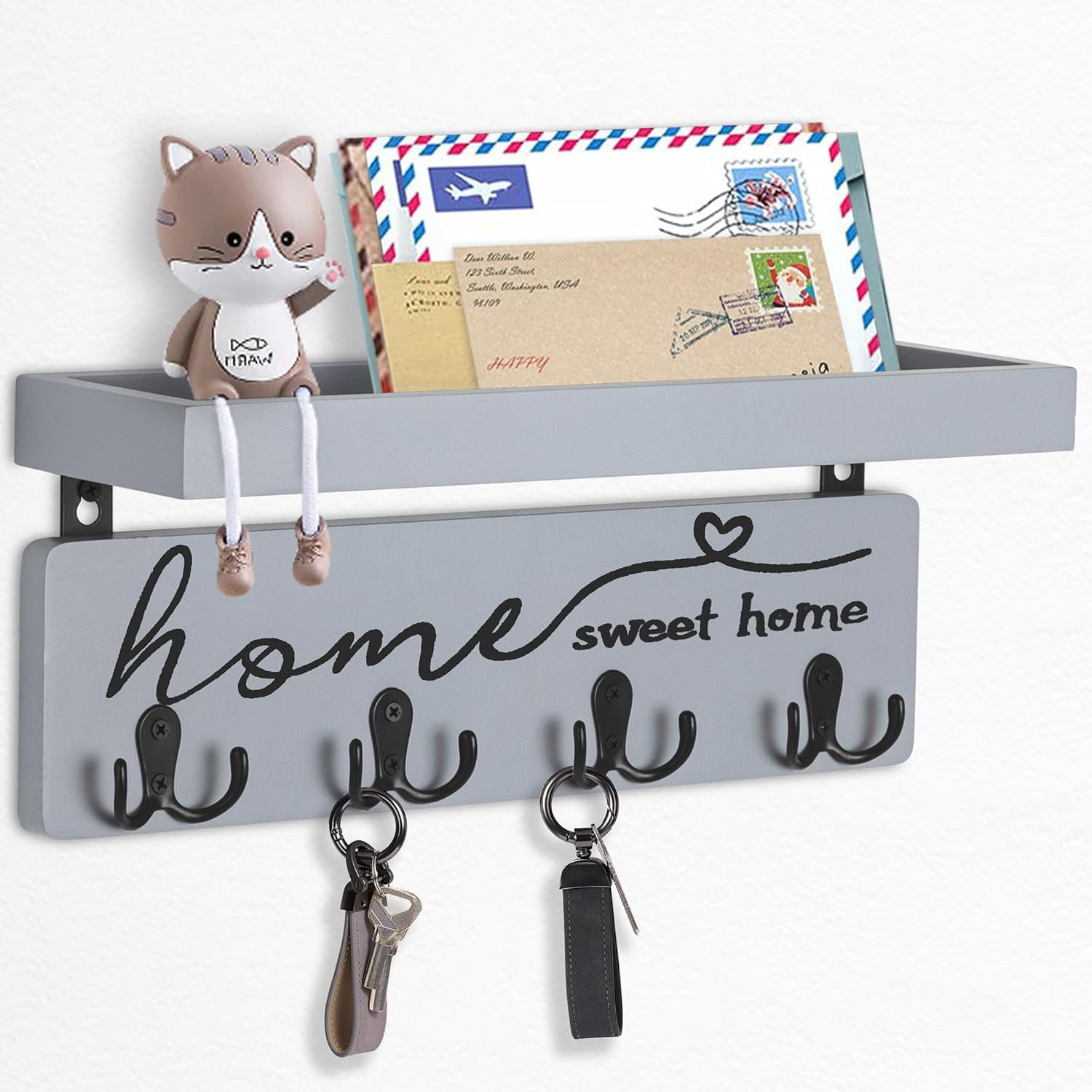 August Grove Key Holder for Wall Decorative, Key Rack for Wall, Key ...