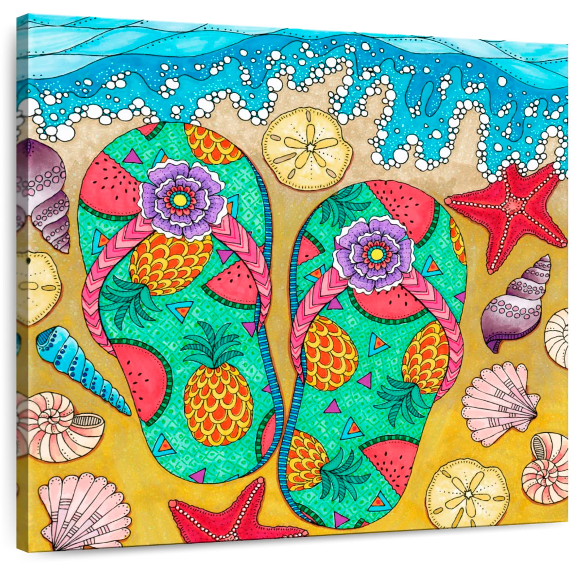 Beachcrest Home™ Gillard Slippers Tropical Paradise | Wayfair