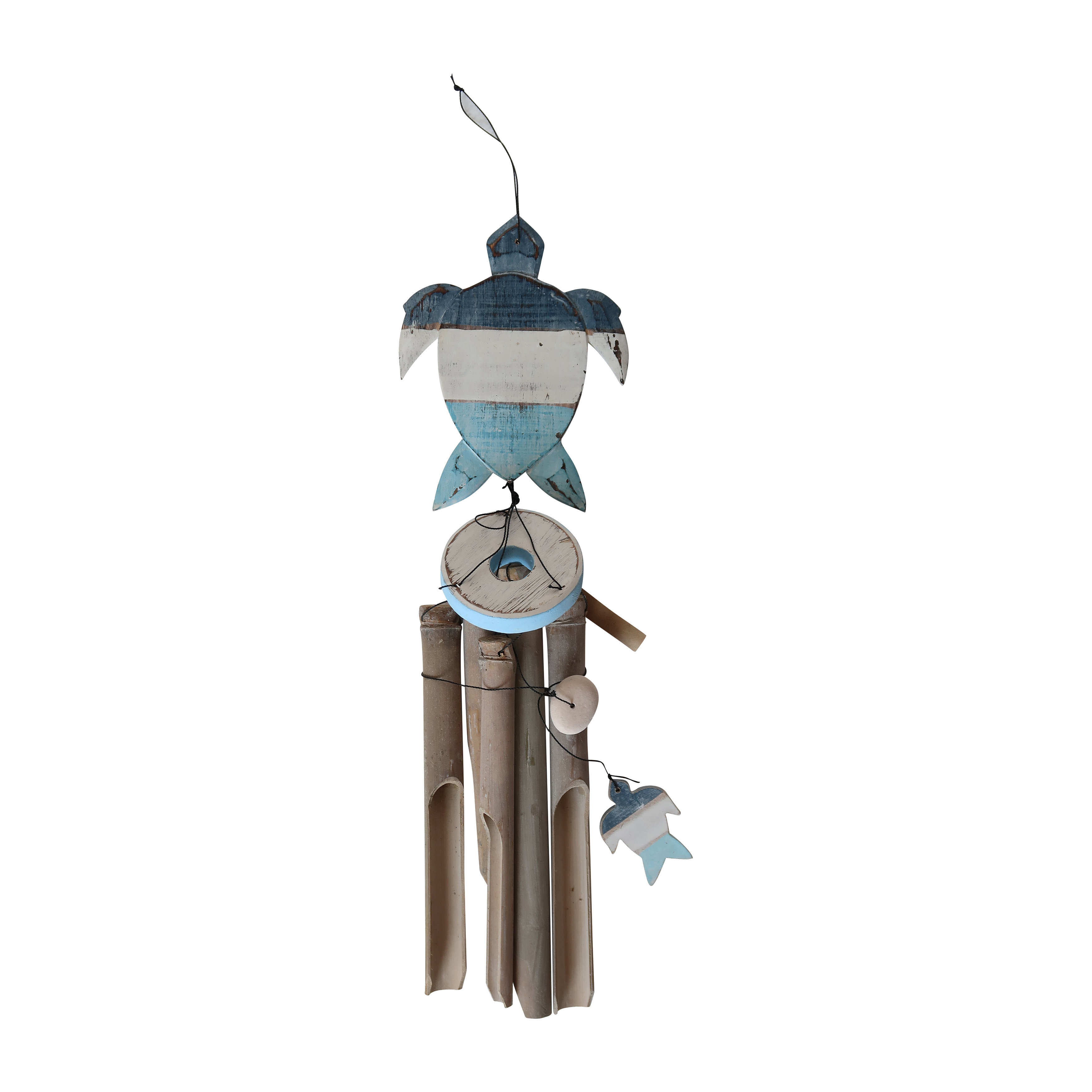 Highland Dunes Coastal Wood Wind Chime, Multi, Decorative Windchime ...