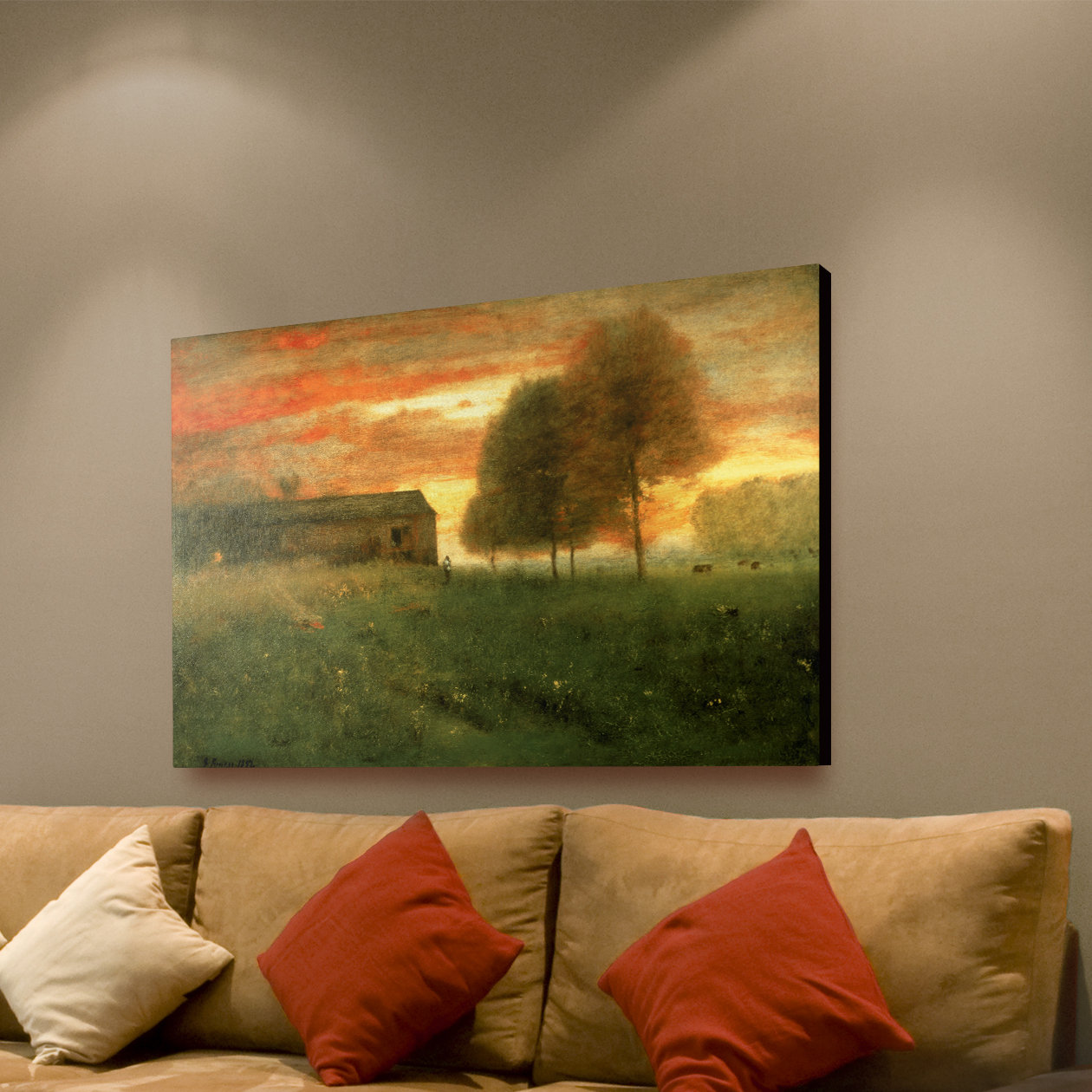 Trademark Fine Art "Sunset, Montclair, 1892" by George Inness Painting ...