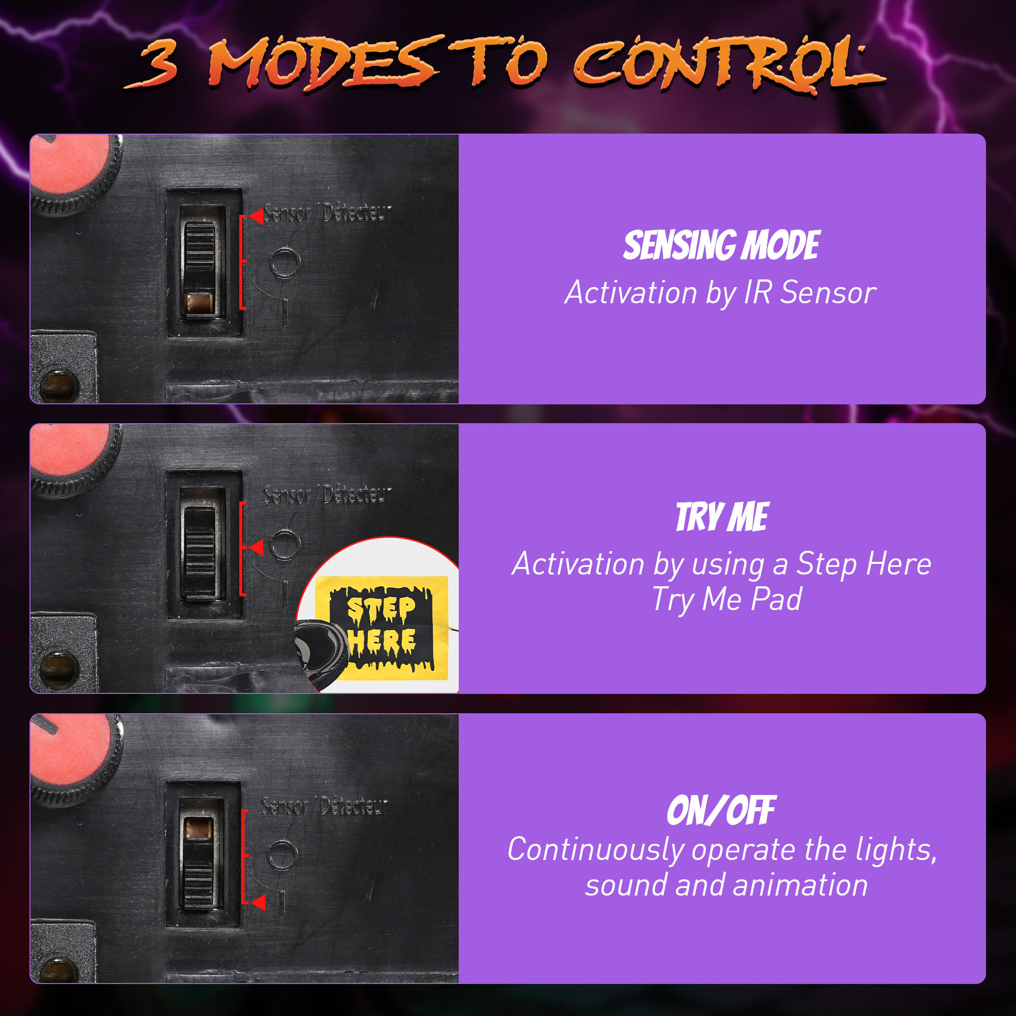 The Holiday Aisle® 6Ft Halloween Grim Reaper Life Size Animated Skull ...