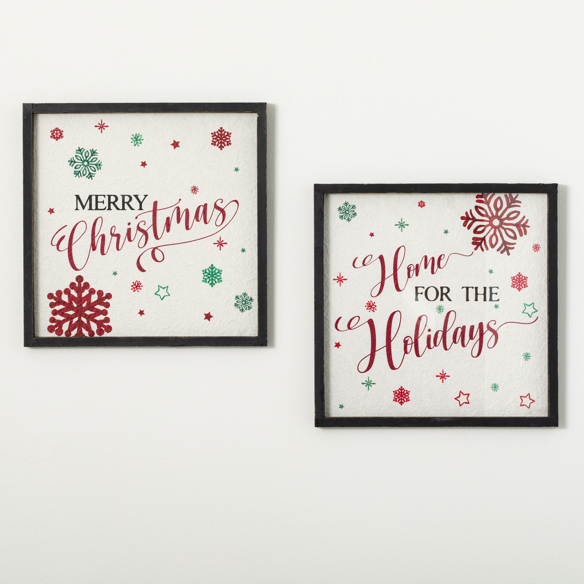 The Holiday Aisle® Cruzville Snowflake - 2 Piece Single Picture Frame ...