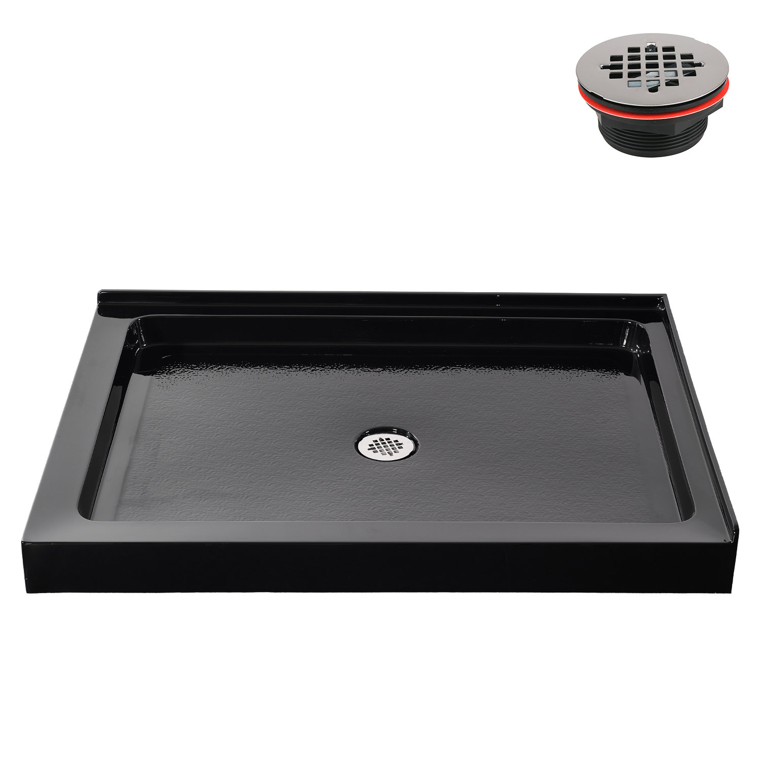 Streamline Bath Streamline 48 in. x 36 in. Corner Acrylic Shower Base ...