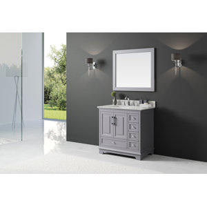 Rosecliff Heights Orin Bathroom Vanity with Carrara Marble Top | Wayfair