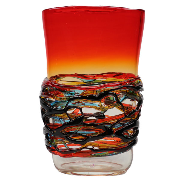 Murano Art Collection Advant-Garde Handmade Glass Table Vase - Wayfair ...