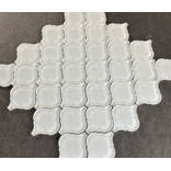Supreme Tile Lauretta 3" x 3" Glass Arabesque Mosaic Wall Tile ...
