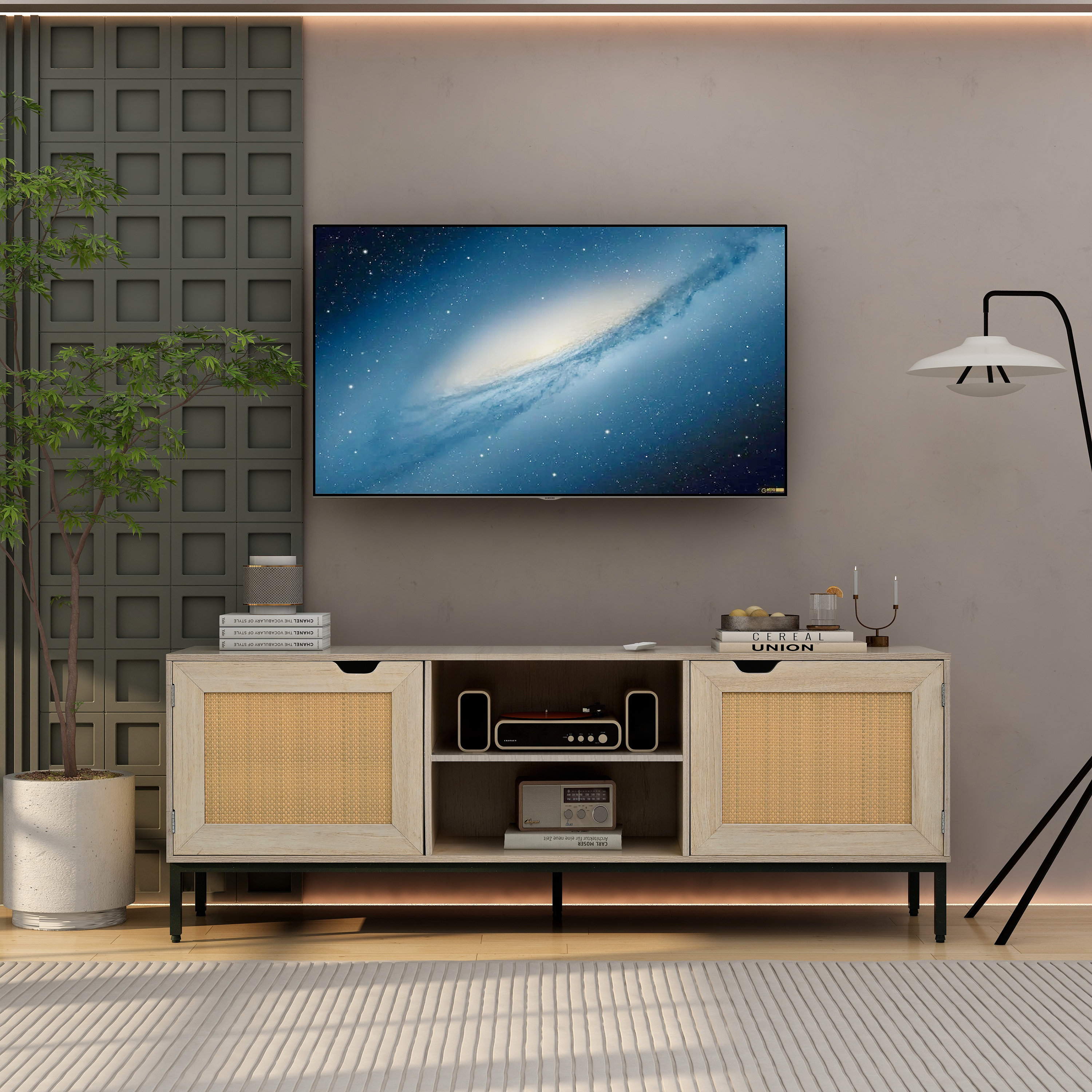 Bay Isle Home™ Delph 59'' W Floating Storage Credenza | Wayfair