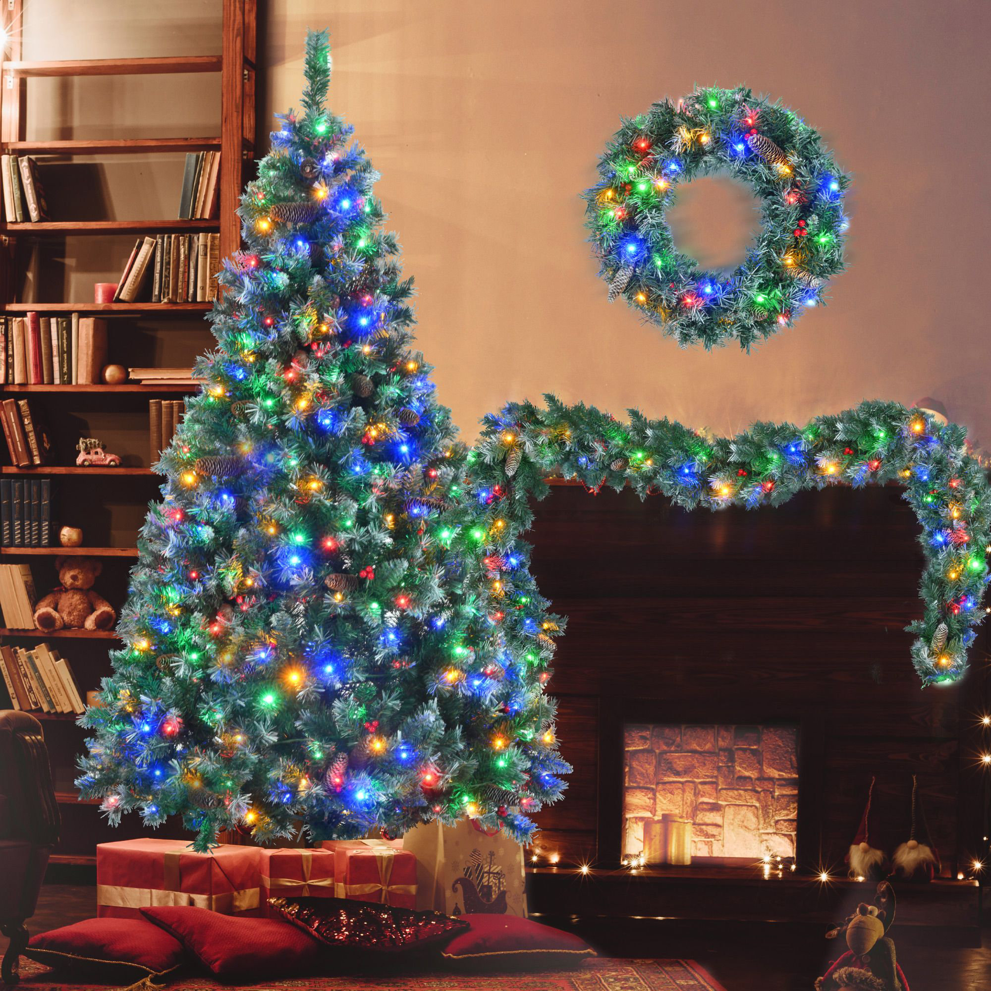 The Holiday Aisle® Hinged Structure 6ft Easy Installation Christmas ...