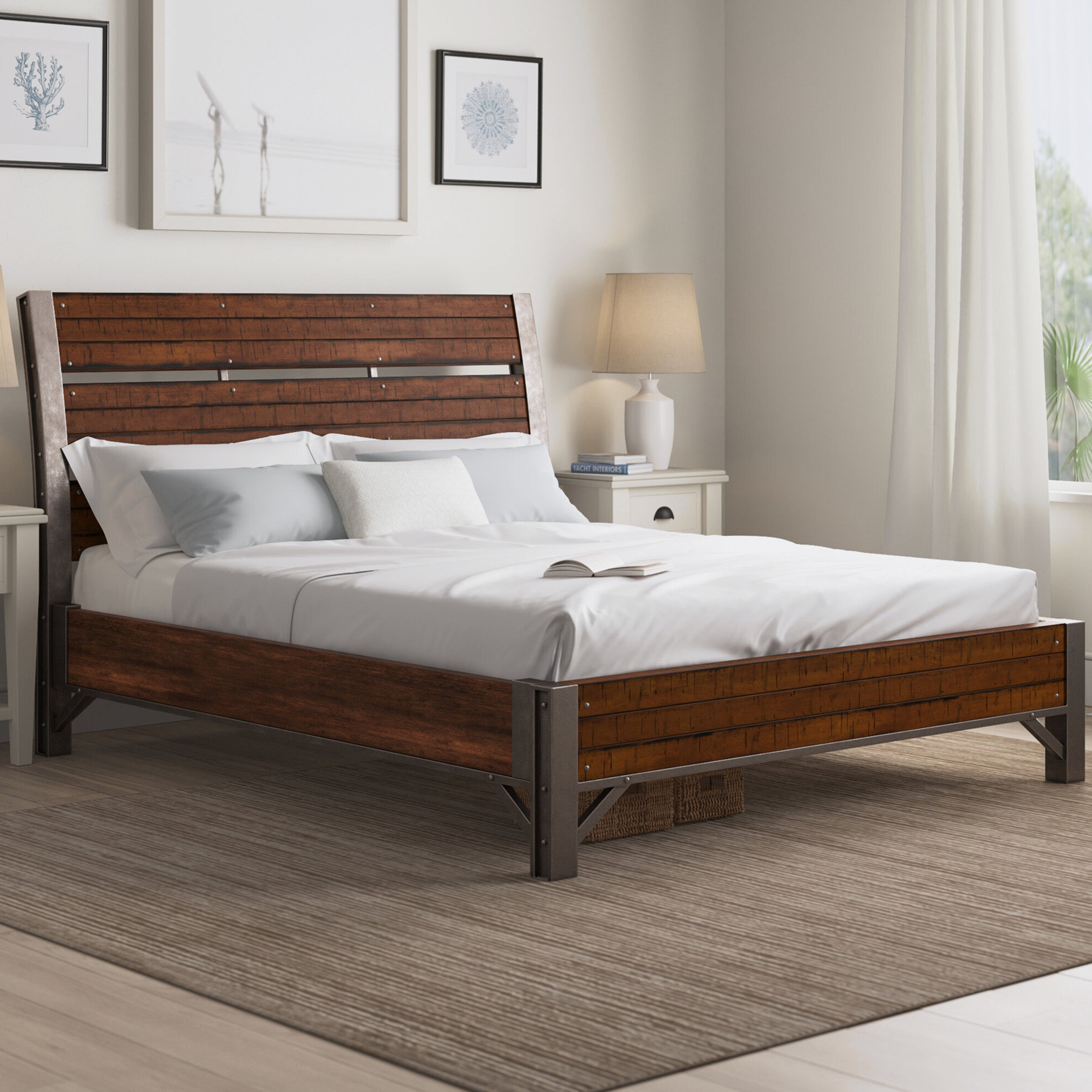 17 Stories Hozel Platform Bed | Wayfair